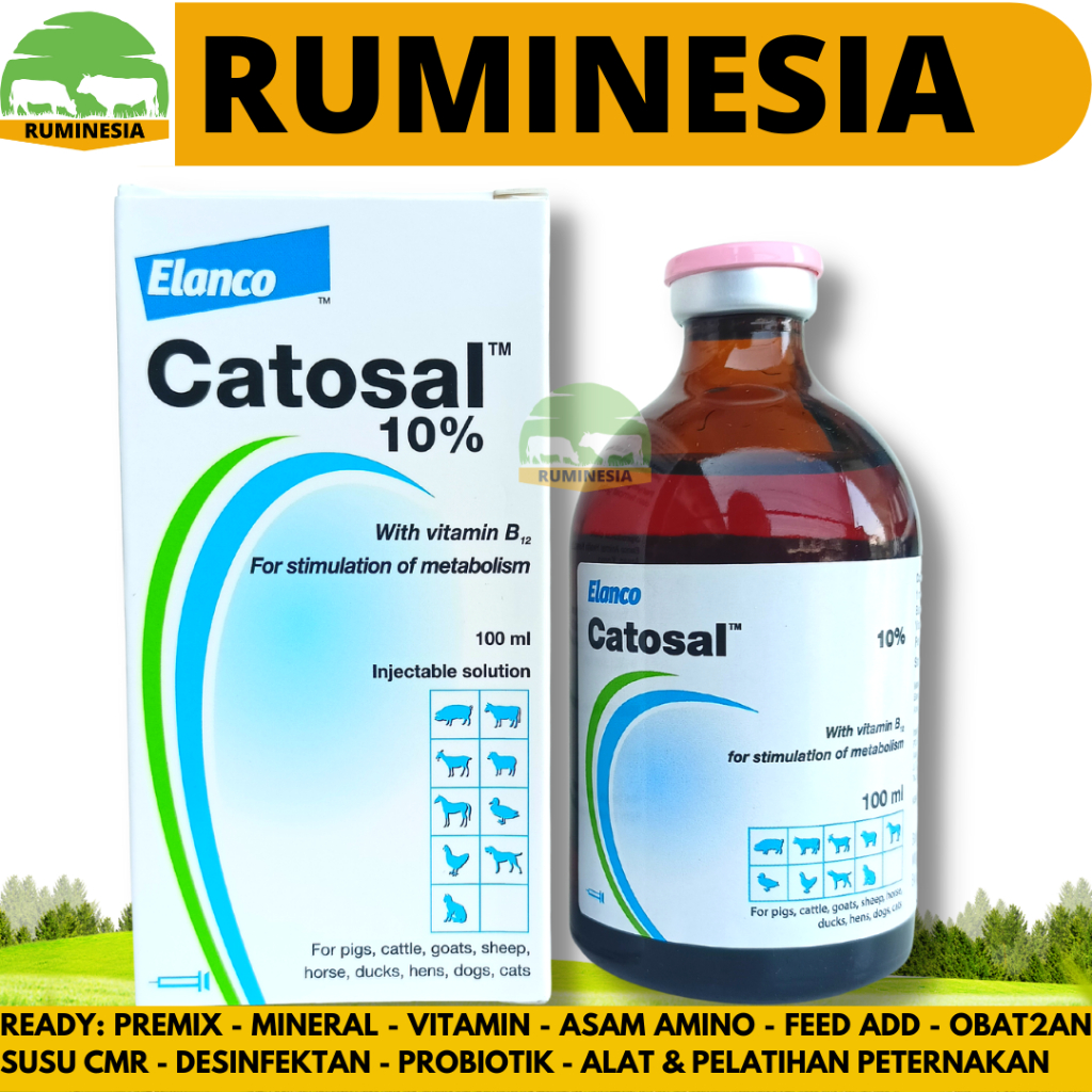 Jual CATOSAL 100 ml BAYER - Penguat Metabolisme Stamina Hewan B12 ...