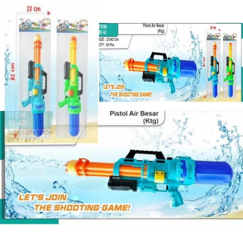Jual Mainan Pistol Air Super Jumbo / Pistol Pompa Udara Kapasitas Besar ...