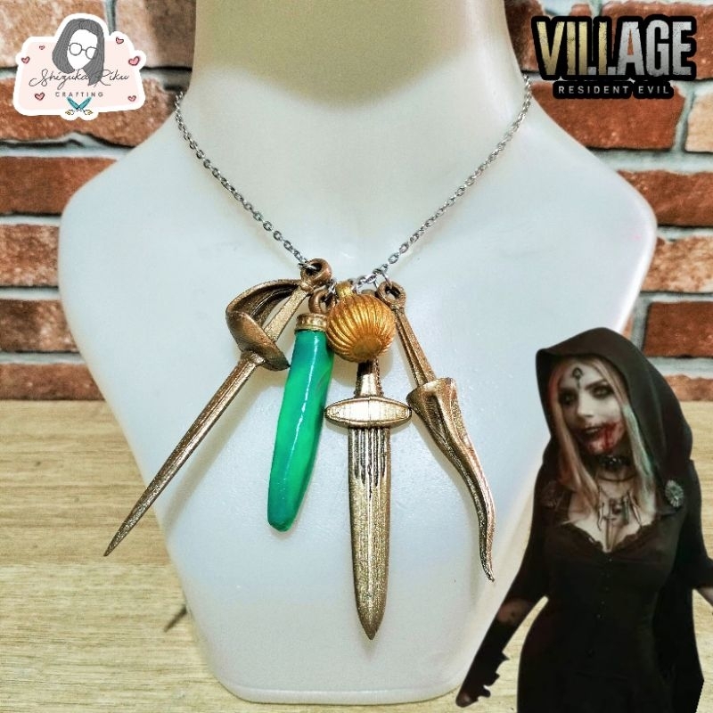 Jual Bela Dimitrescu necklace from Resident Evil Village - Kalung ...