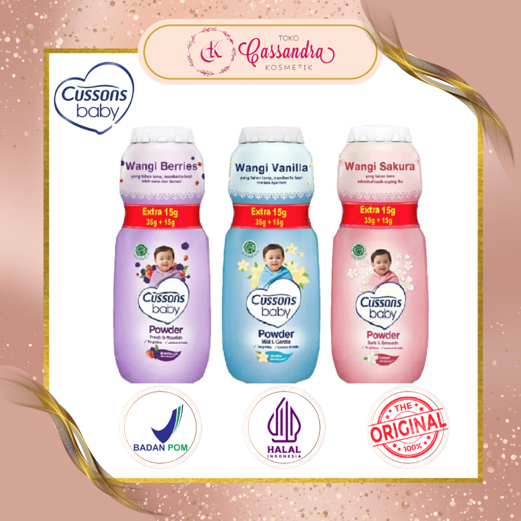 Jual CUSSONS BABY POWDER ALL VARIANT & ALL SIZE / CUSSONS BABY POWDER ...