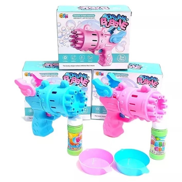 Jual Tembakan Balon Gelembung Sabun / Bubble Gun Roket Dream Basoka ...