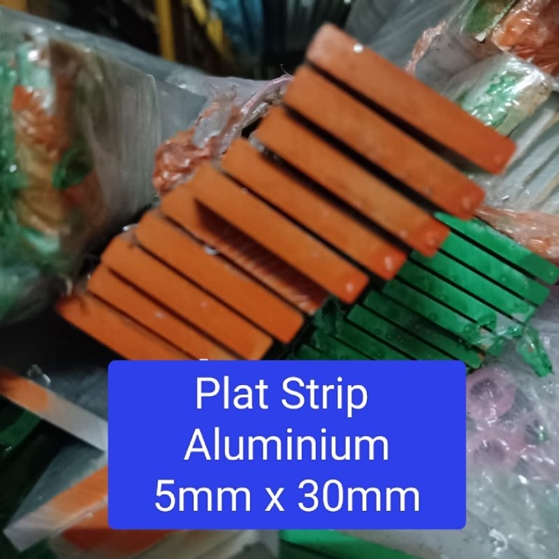 Jual Plat Strip Aluminium 5mm x 30mm x 500 (6063) | Shopee Indonesia