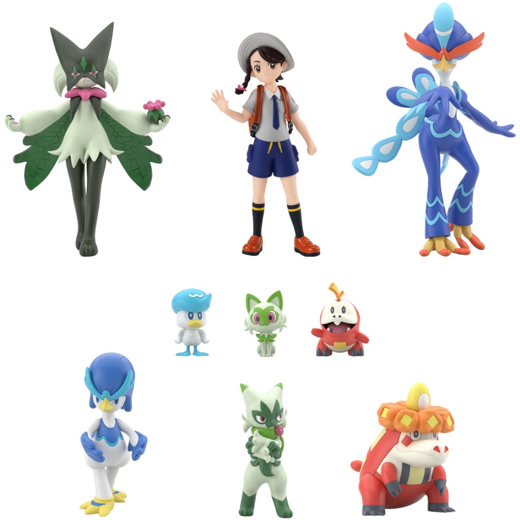 Jual BANDAI Pokemon Scale World 1/20 Paldea Region 1 SET Sprigatito ...