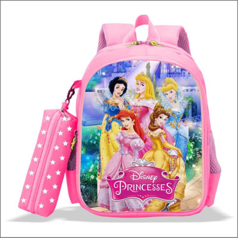 Jual tas anak karakter princess / tas anak perempuan / tas anak sekolah SD / tk | Shopee Indonesia