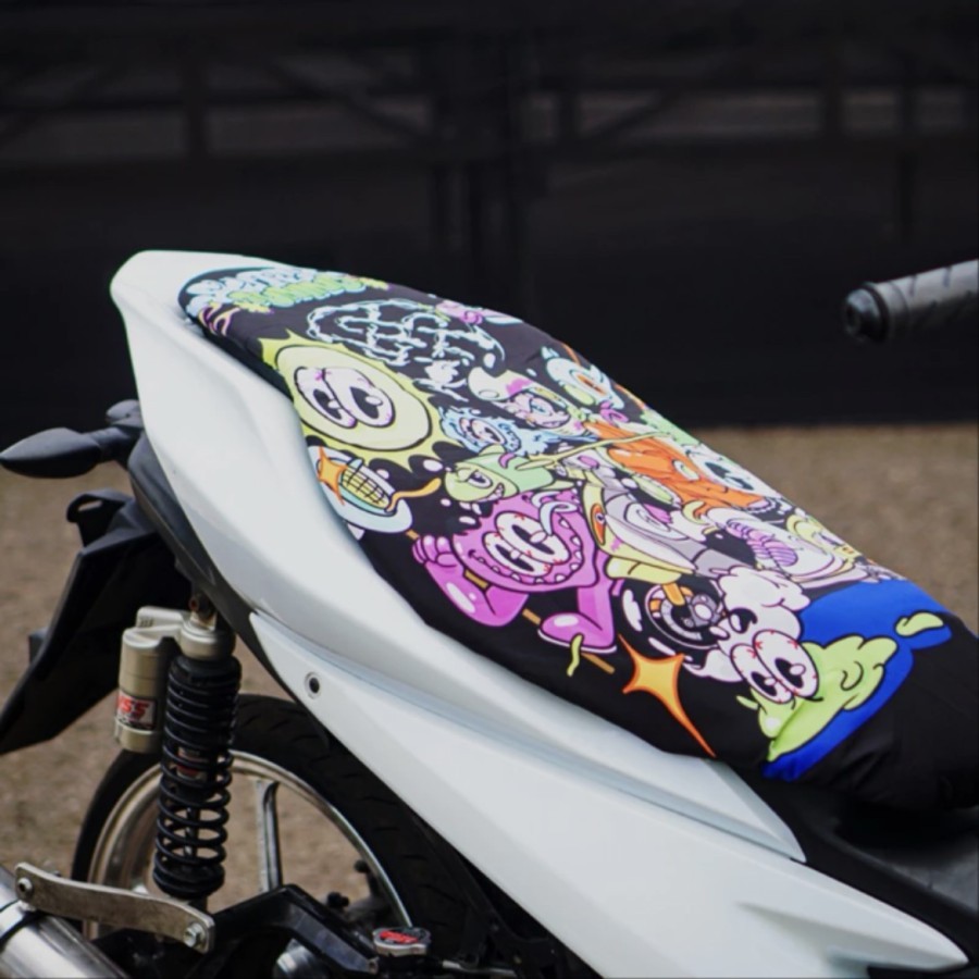 Jual Sarung Jok Motor Full Print Skuter Tuning Anti Cakar Air ...