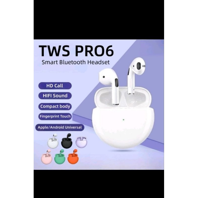 Jual TWS 6 PRO | Shopee Indonesia