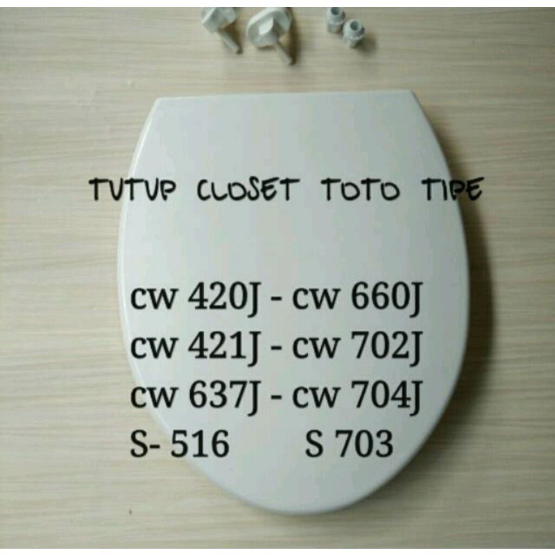 Jual Tutup kloset TC 364 model TOTO tebal banget, 1cm, KOMPLIT Set ...