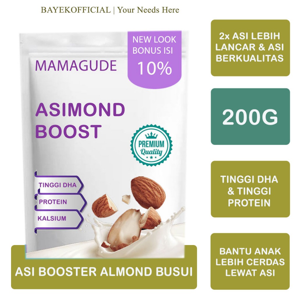 Jual Almond Milk Booster Asi Boster Susu Almond Asi Booster Ibu Menyusui Asi Boster Pelancar Asi ...