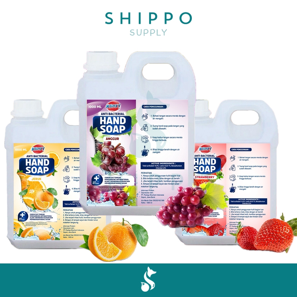 Jual Shippo Supply - KLINXY Sabun Cuci Tangan Anti Bakteri 1L | Hand ...
