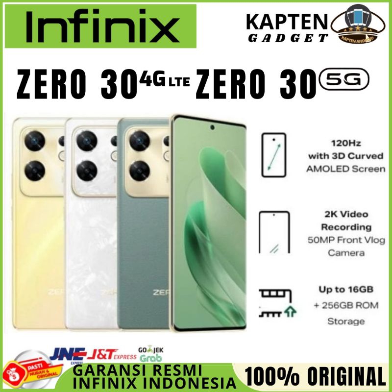 Jual HP INFINIX ZERO 30 | ZERO 30 5G 8/256GB 12/256GB RAM UPTO 21GB 100% BARU ORIGINAL GARANSI ...
