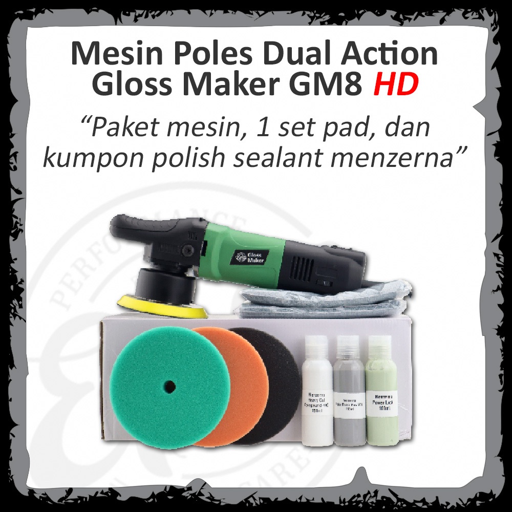 Jual Mesin Pemoles Mobil Dual Action Polisher Gloss Maker GM8 HD Spon ...