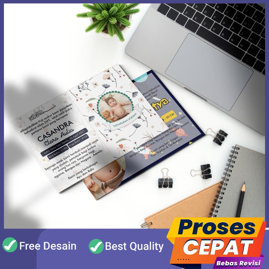 Jual Cetak Stiker Ucapan Tasyakuran Aqiqah /Stiker Tasyakuran Selapan ...