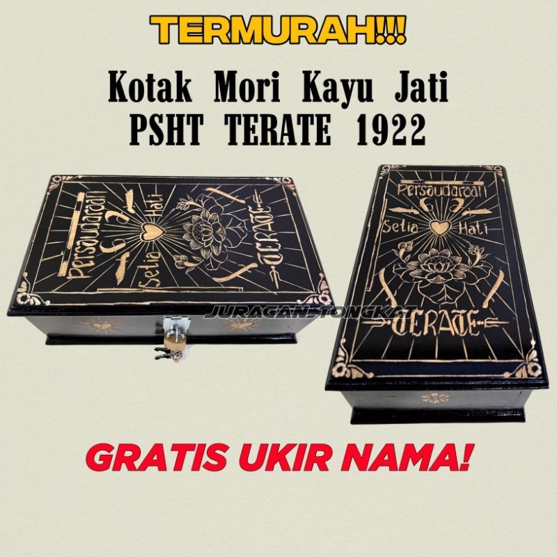 Jual Kotak Mori PSHT Kayu Jati Ukir FREE UKIR NAMA motif Ukir Bet Full ...