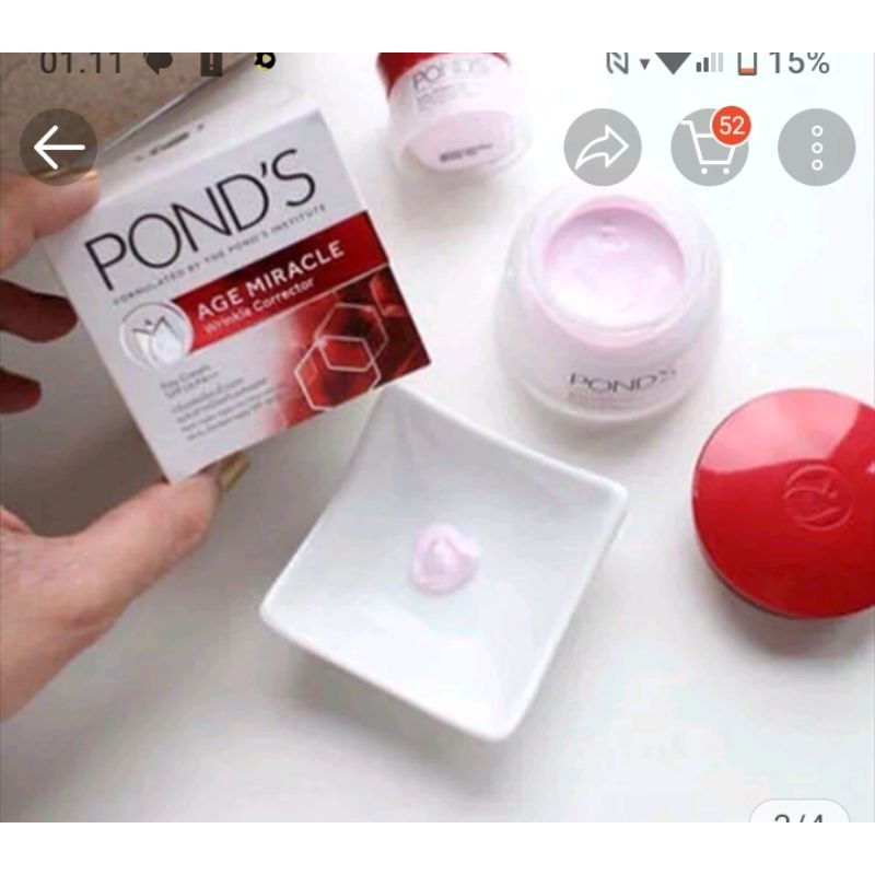 Jual PONDS AGE MIRACLE DAY CREAM 25g,10g(minus tanpa bok) | Shopee ...