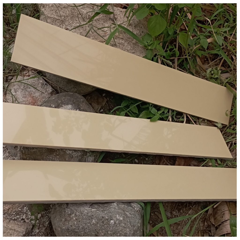 Jual Lis Plin Granit 10x60 Kuning Muda Polos Glossy List Plint Dinding ...