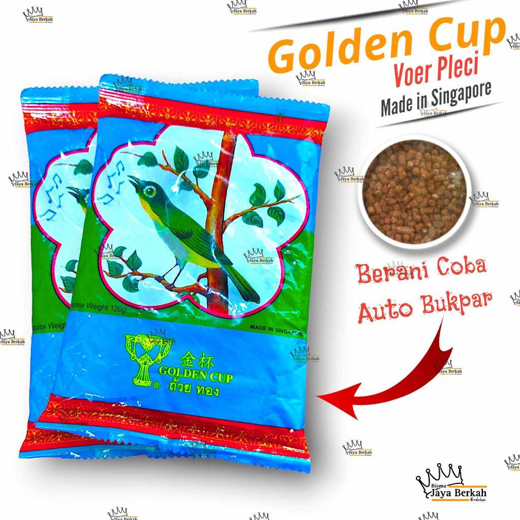 Jual GOLDEN CUP PAKAN BURUNG PLECI VOER PREMIUM BURUNG PLECI CIBLEK DLL ...
