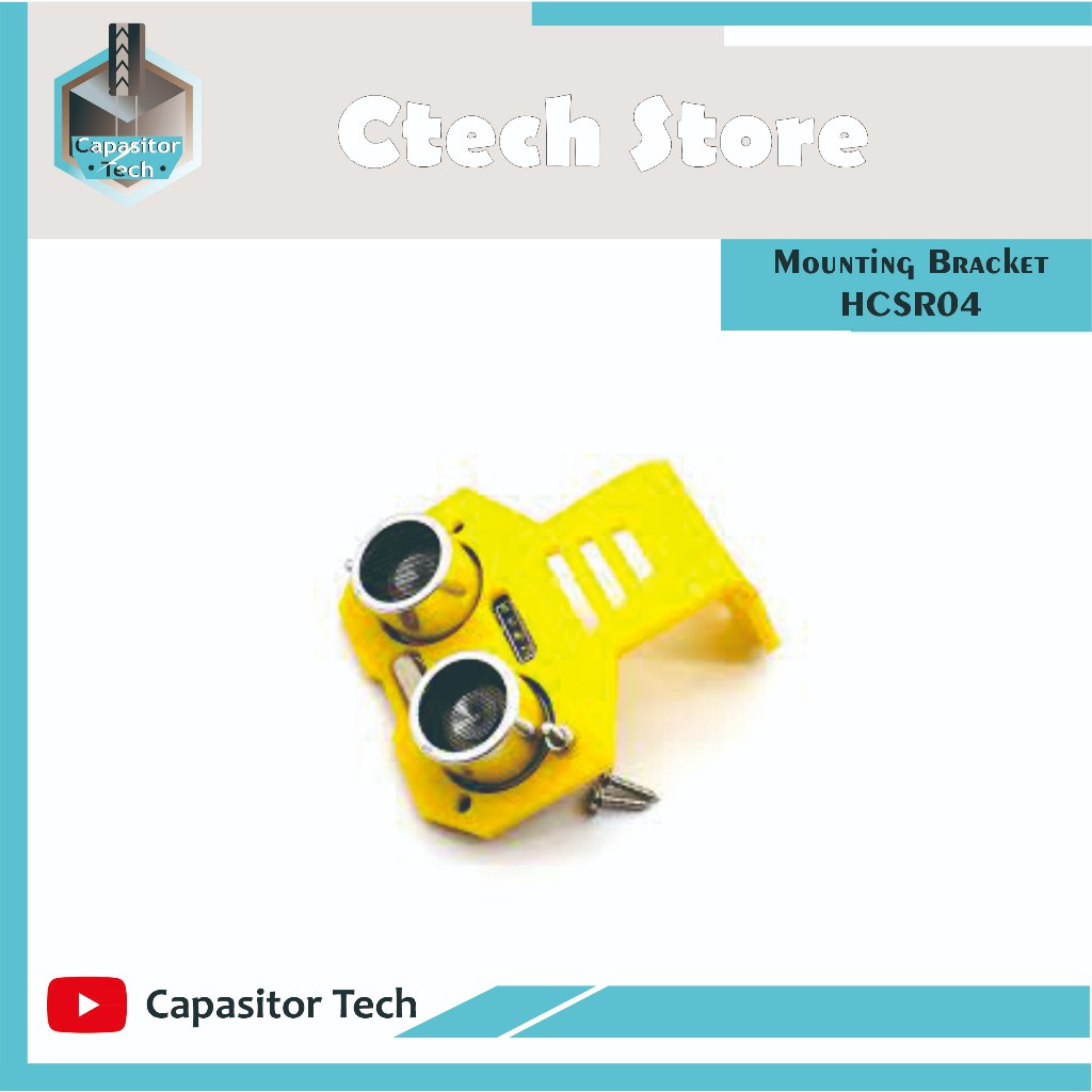 Jual Mounting Bracket Adapter HC-SR04 SR04 Ultrasonic Transducer Sensor Module Yellow | Shopee ...