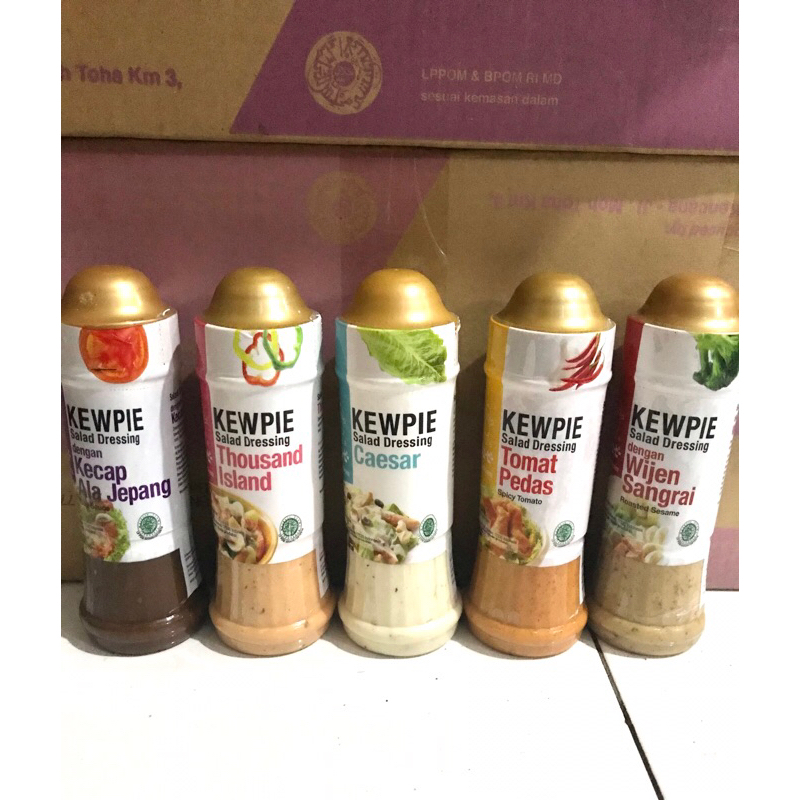Jual KEWPIE SALAD DRESSING KECAP ALA JELANG / THOUSAND ISLAND / CAESAR / TOMAT PEDAS / WIJEN ...