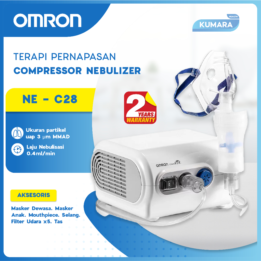 Jual OMRON - Compressor Nebulizer NE-C28 / Terapi Uap Pernapasan | Shopee Indonesia