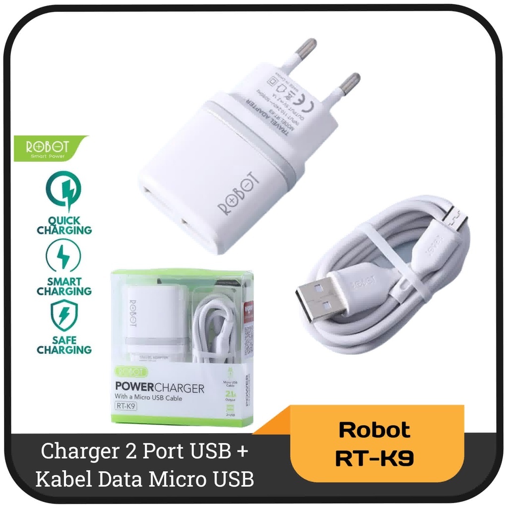 Jual RTK9 - CHARGER/CASAN FAST CHARGING KABEL MICRO USB ORIGINAL QUICK ...