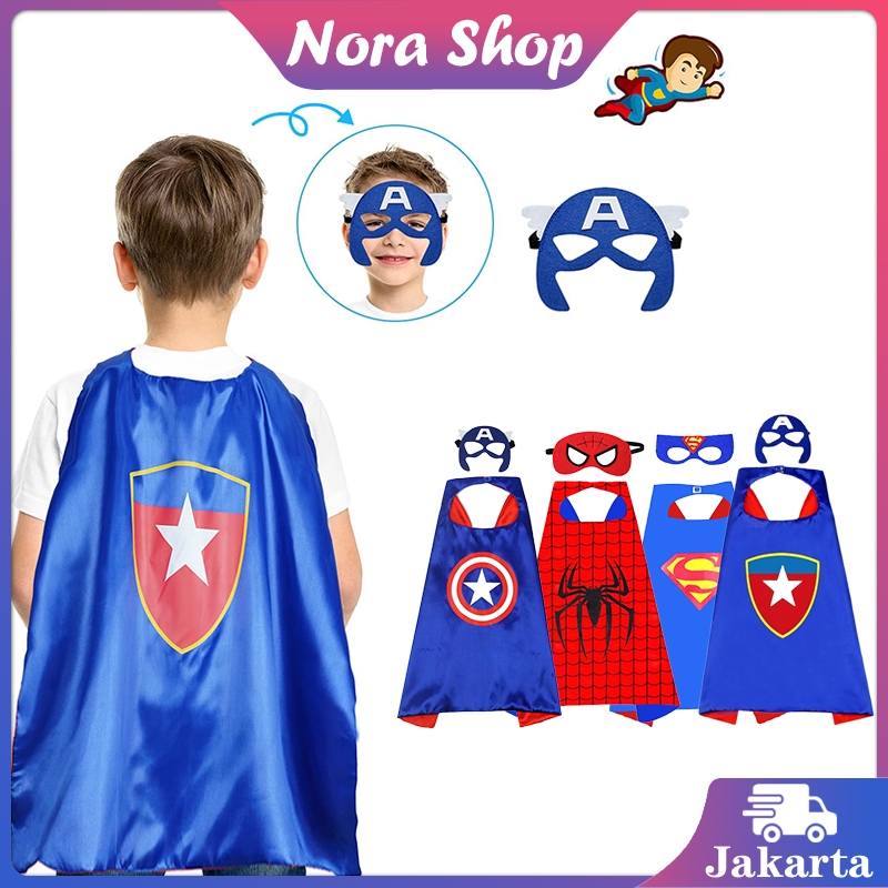 Jual Jubah Superhero Anak Topeng Superhero Jubah Superman Jubah Batman ...
