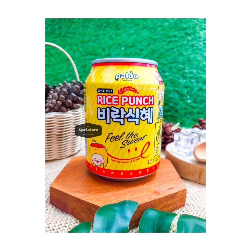 Jual Paldo Rice Punch Feel The Sweet 238 ml minuman khas korea Halal MUI | Shopee Indonesia