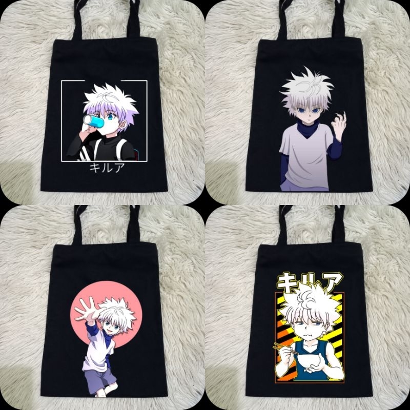 Jual Totebag Hitam Anime Killua Zoldyk Hunter X Hunter 100% Kanvas ...