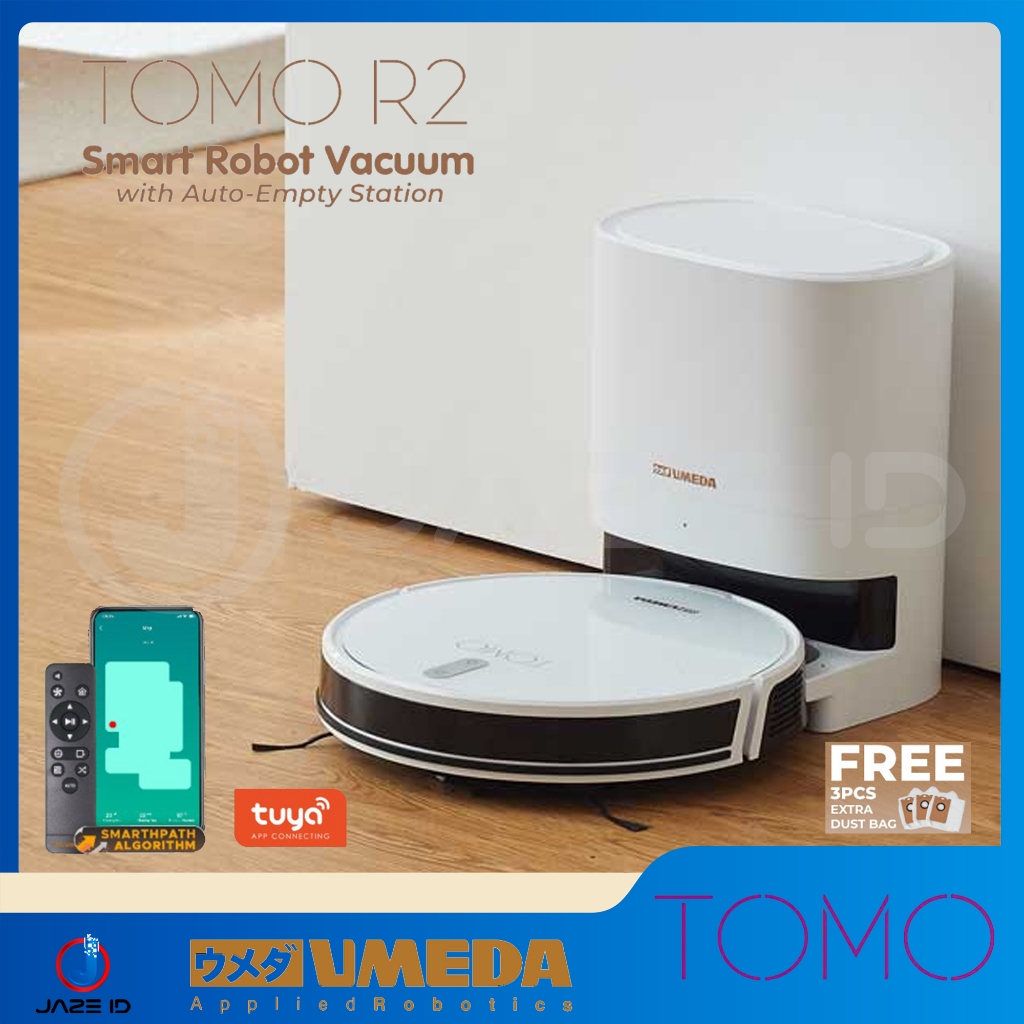 Jual Umeda Tomo R2 Smart Robot Vacuum Cleaner and Mop Sapu Pel Vakum ...