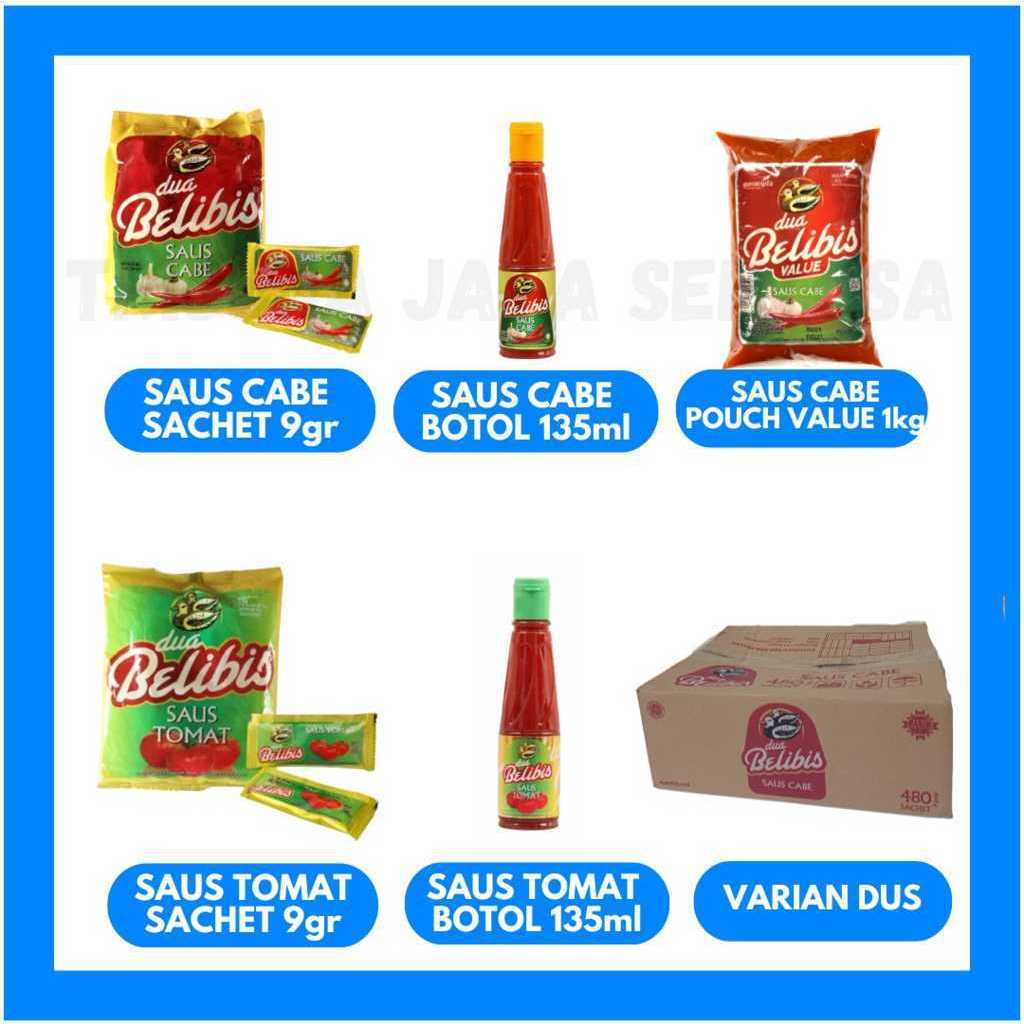 Jual Dua Belibis Saus Sambal Cabe Saos Tomat Sachet Botol Pouch Ori Var ...