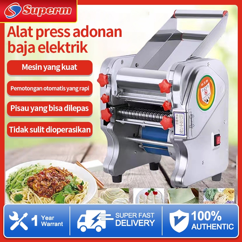 Jual Mesin Gilingan Mie Pasta Pastel Listrik Noodle Maker/Mesin Stainless Pangsit Listrik/Mesin ...
