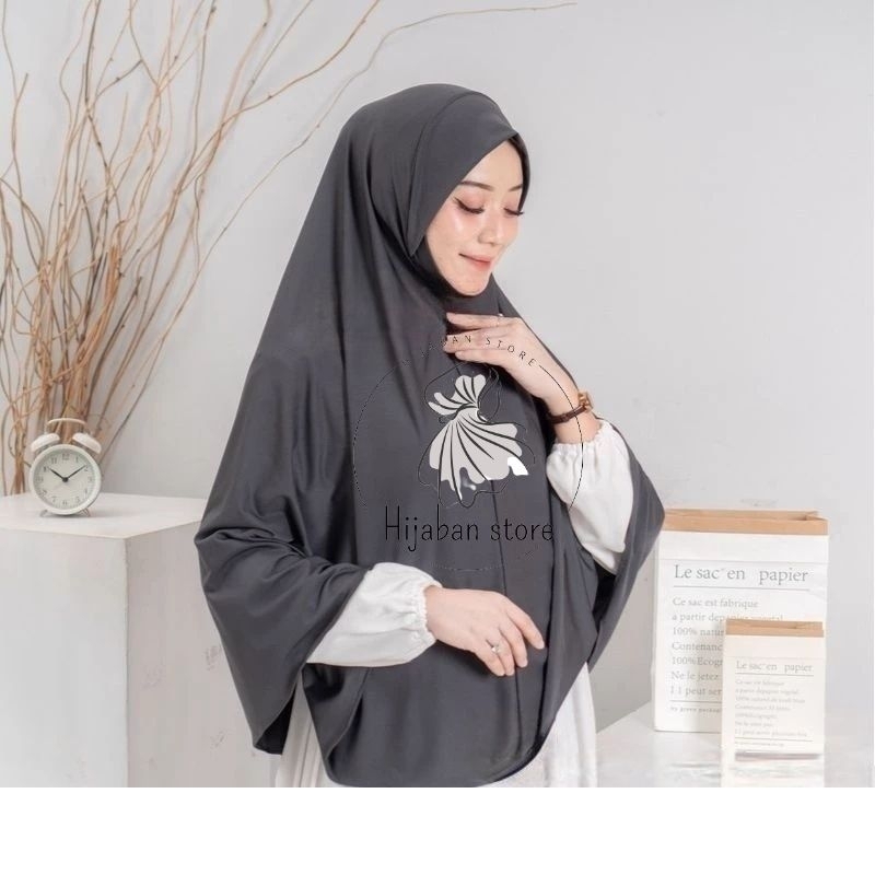 Jual Hijab Dagu Malaysia Size XL | Jilbab Instan Malaysia Spandex Jersey Premium | Shopee Indonesia
