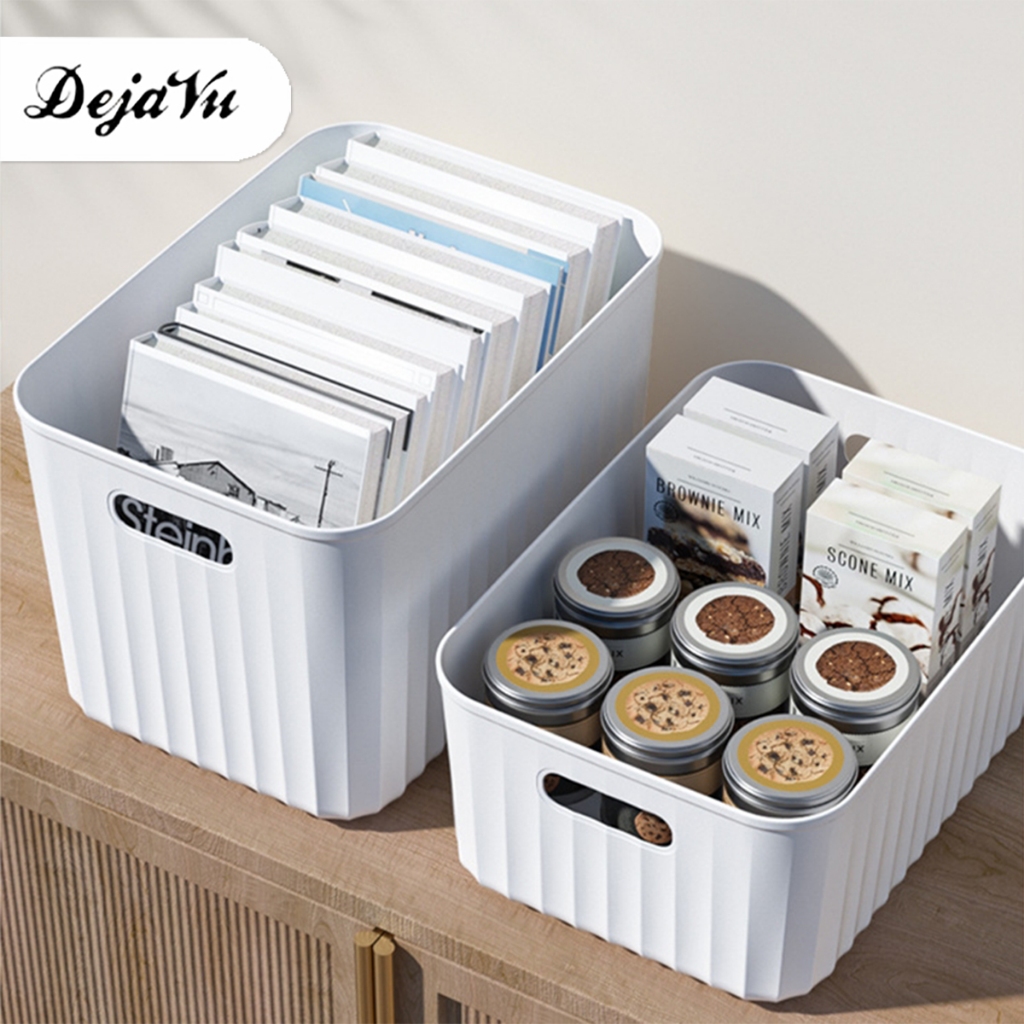 Jual Dejavu Kotak Penyimpanan Tutup Shelf Baskets Plastic Clothes ...