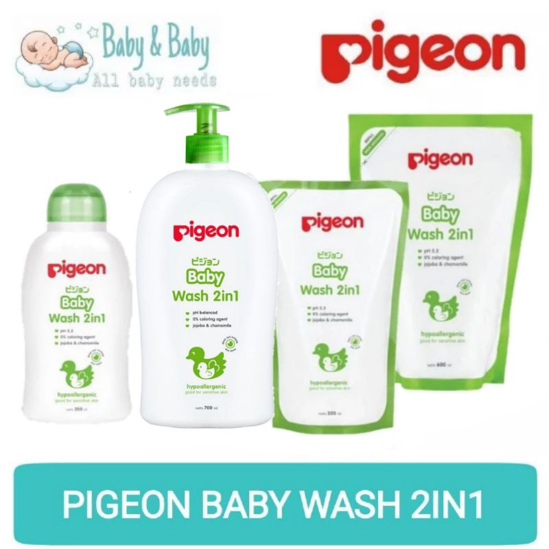 Jual PIGEON Baby Wash Chamomile 200ml 350ml 400ml 700ml - Shampoo Dan ...