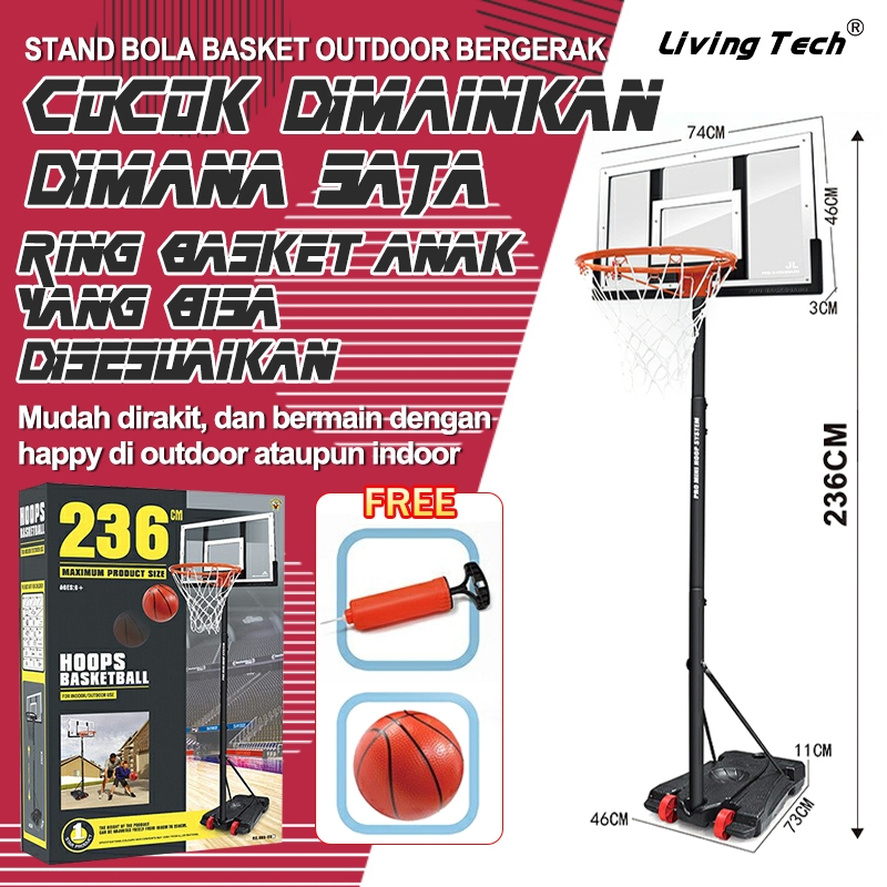 Jual Stand Bola Basket/Stand Basket Anak Indoor Rumah Naik Turun ...