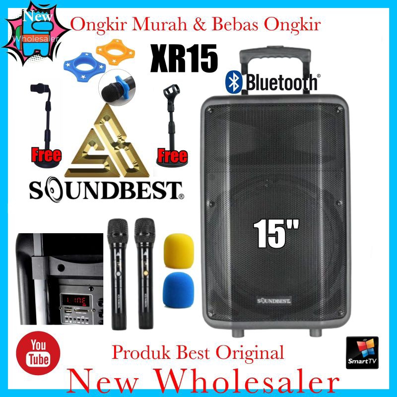 Jual Speaker Sound Aktif Portable Soundbest 15 inch Xr15 wireless ...