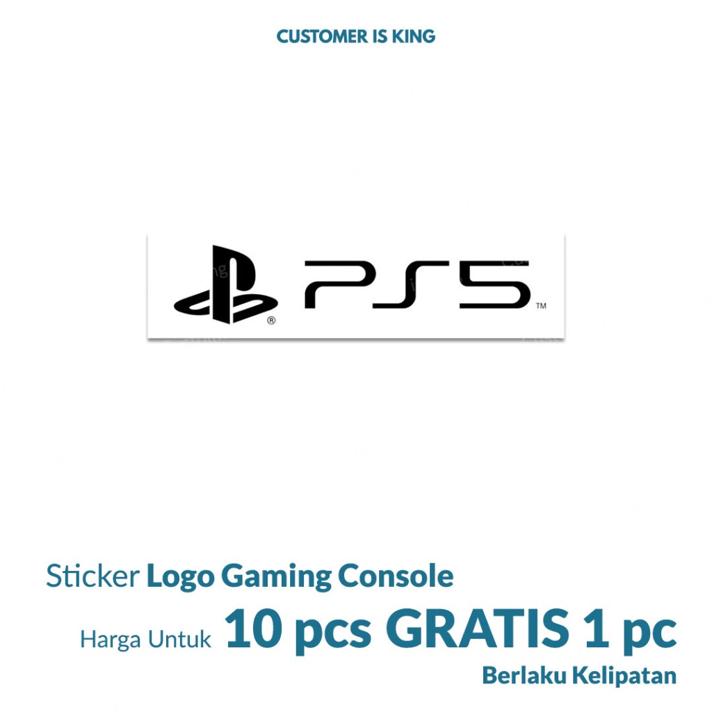 Jual Stiker Sticker PS5 PS 5 Playstation 5 Logo | (BELI 10 GRATIS 1 ...