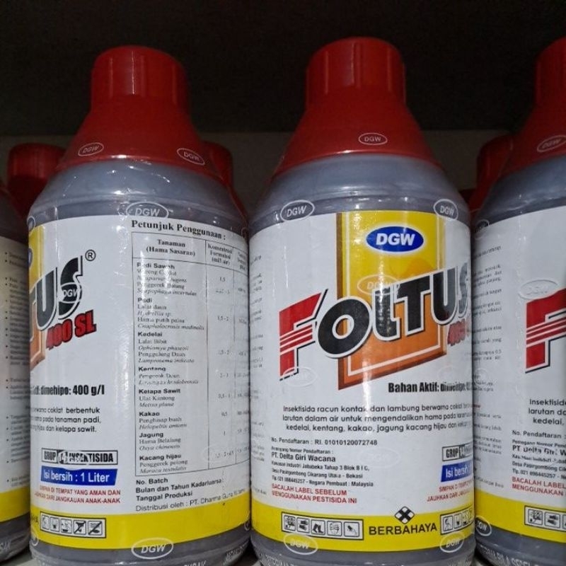 Jual FOLTUS 1LITER INSEKTISIDA DIMEHIPO 400SL BASMI HAMA DITANAMAN ...
