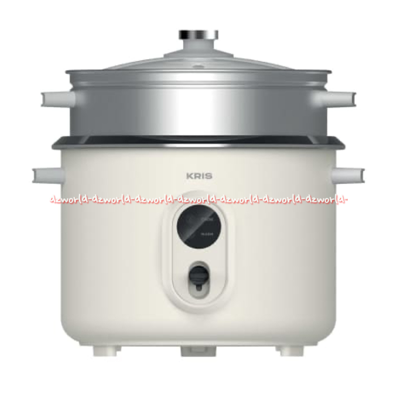 Jual Kris 4L Rice Cooker 2Tingkat Dengan Steamer Manual Warna Putih ...