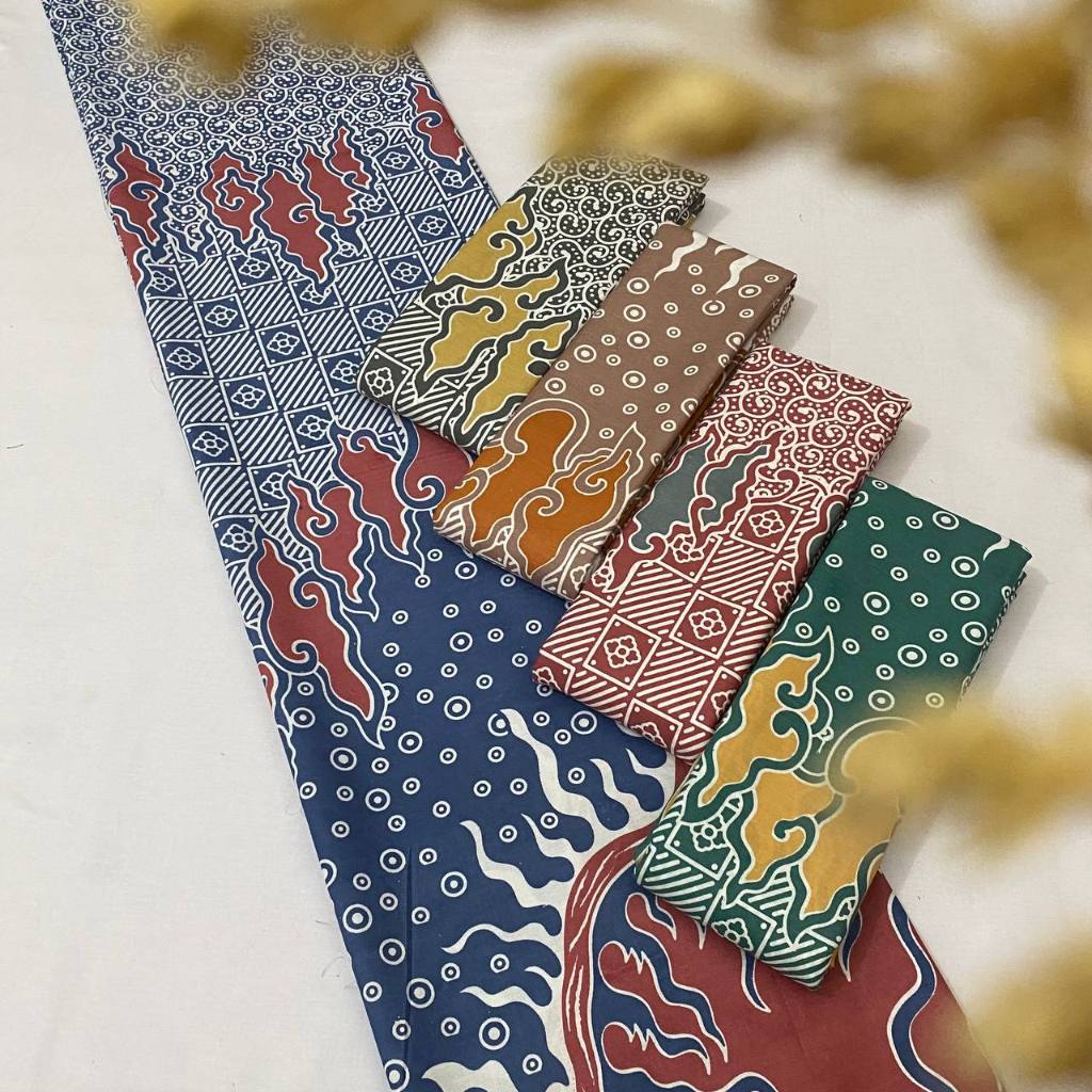 Jual Kain Batik Trr Kekinian Motif Megamendung 3D Ukuran Panjang Modern ...