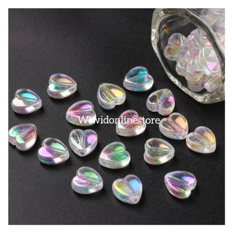 Jual (35 biji) MANIK LOVE BENING AB 8 MM | Shopee Indonesia