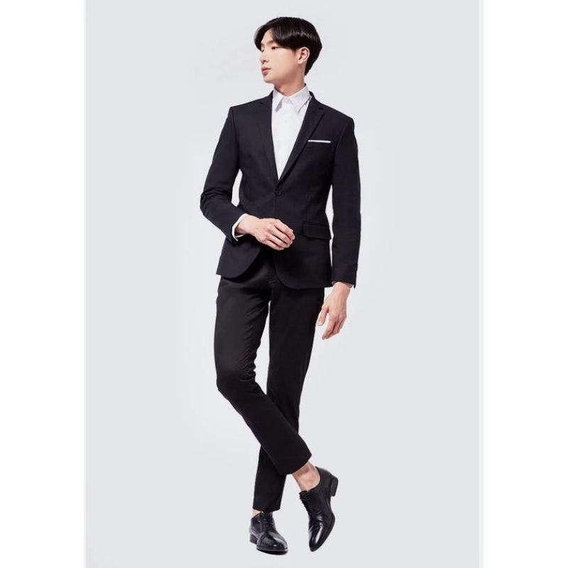 Jual Dvandra.id Setelan Jas 3 in1 Jas Rompi Dan Celana slimfit Set jas hitam Jas Formal | Shopee ...