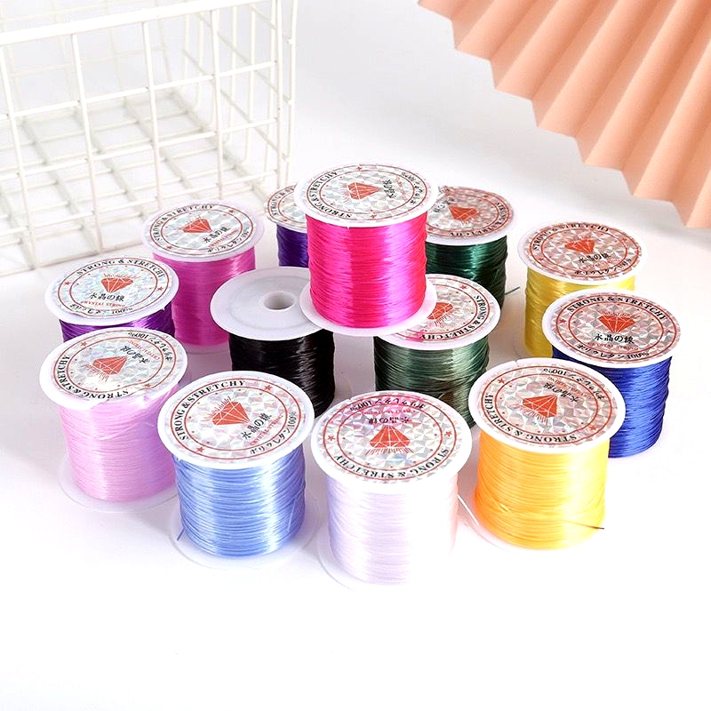 Jual TALI BENANG KARET SERAT SUPER ELASTIS 60 METER | SENAR ELASTIK ...