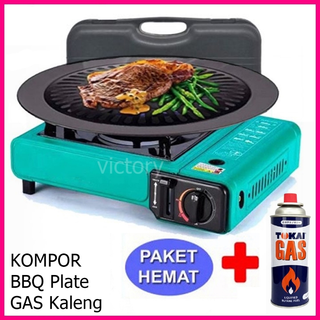 Jual Paket Barbeque/BBQ Set Kompor Portable + Tas Koper + BBQ Grill ...
