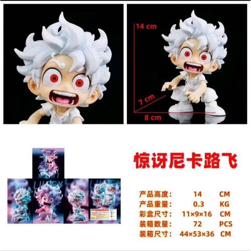 Jual Action Figure Nika Luffy Chibi Statue Onepiece Amazed Pose Imut ...