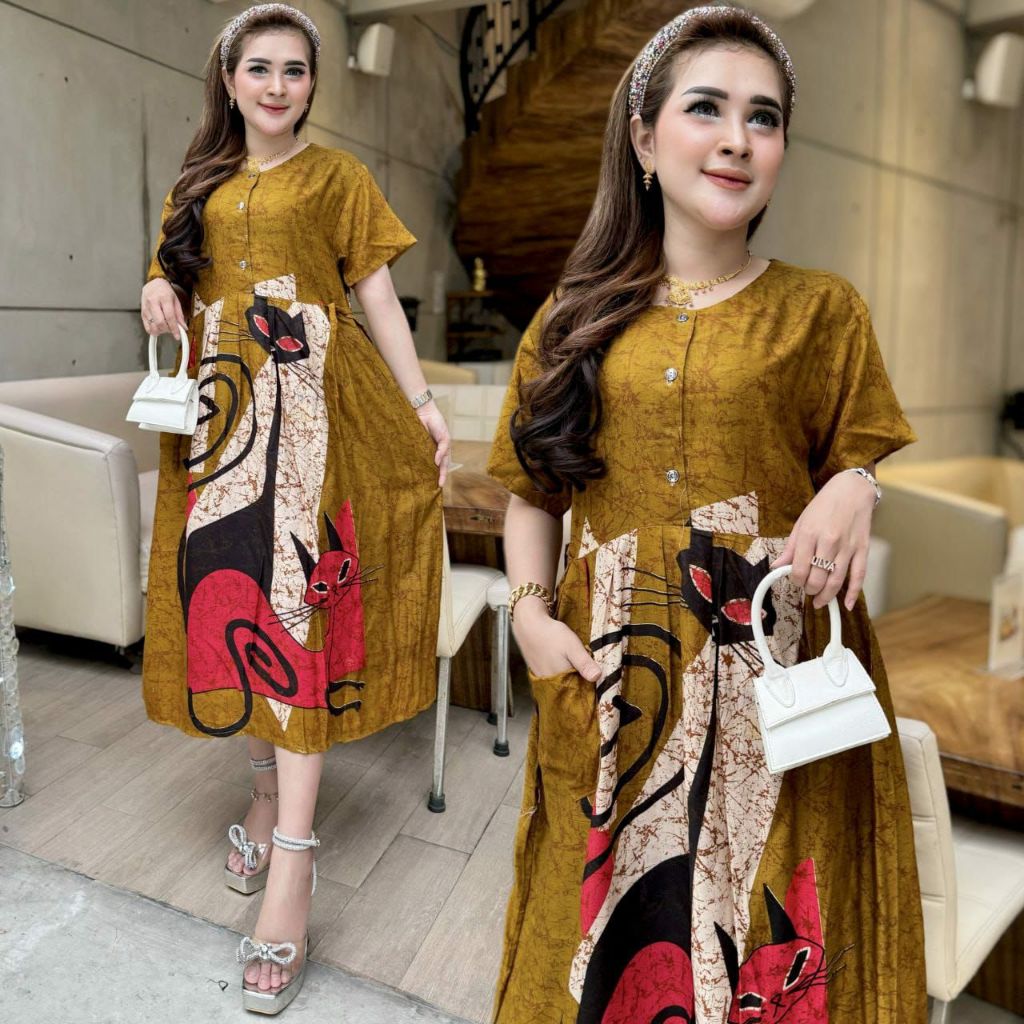 Jual DASTER CHIBI KANCING MOTIF DU-CAT BUSUI KANCING DEPAN 3 TALI ...