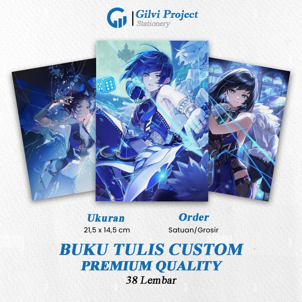 Jual Buku Tulis Yelan Genshin Impact / Buku Tulis Sekolah / Buku Tulis ...