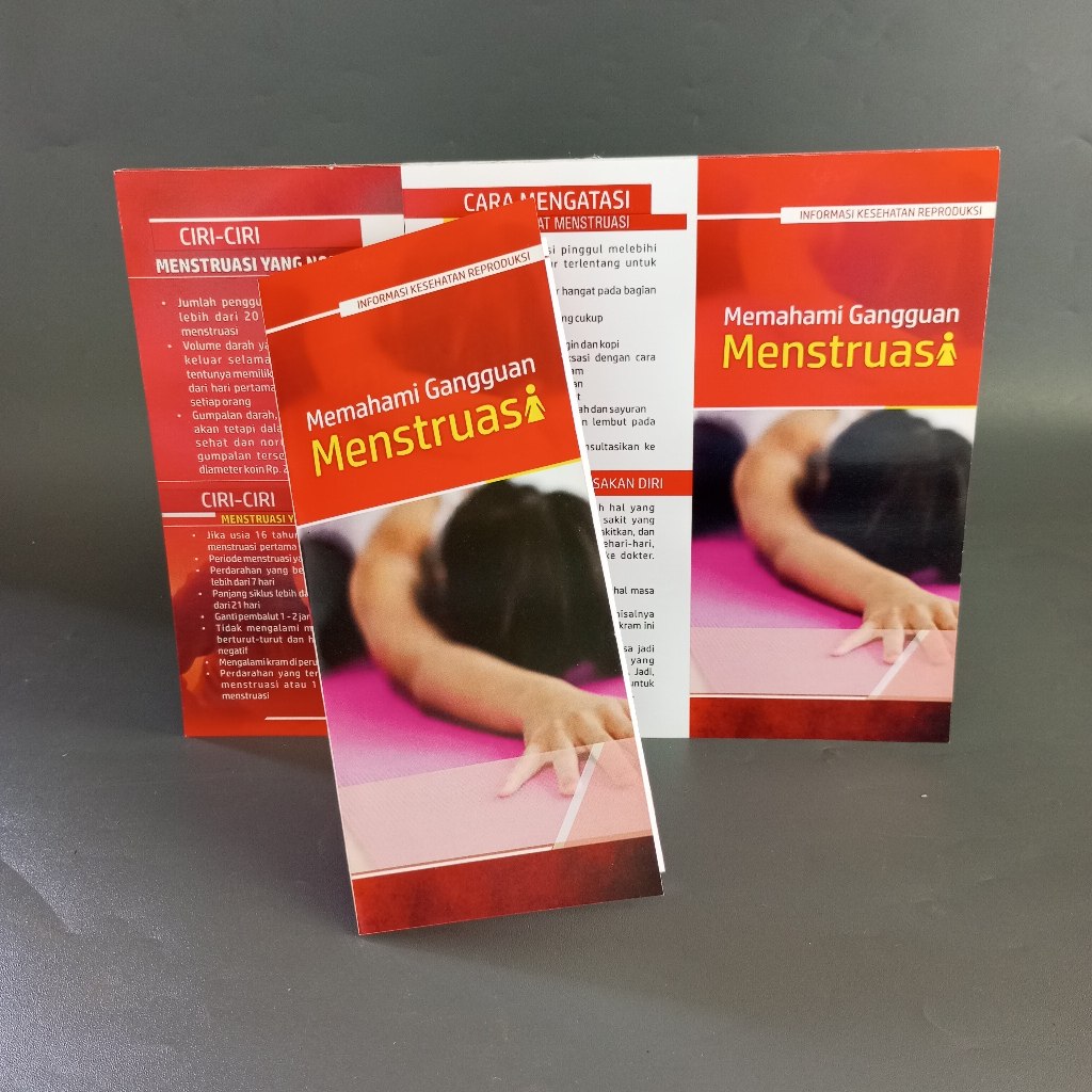 Jual Leaflet memahami gangguan menstruasi, Leaflet Informasi Kesehatan Reproduksi wanita. Isi 25 ...