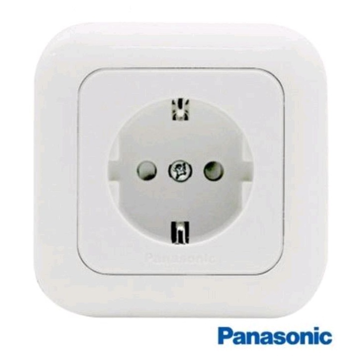 Jual Panasonic Stop Kontak Arde CP WEJP 1121-7 Wide Series Putih ...