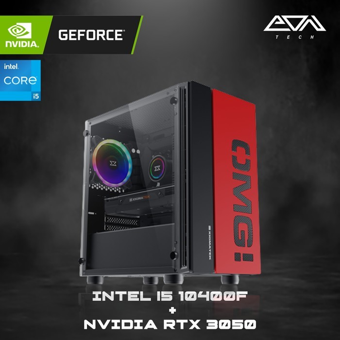 Jual PC Gaming Gen10| Intel i5 10400F | RTX 3050 | 8GB | 256GB Komputer Rakitan | Shopee Indonesia