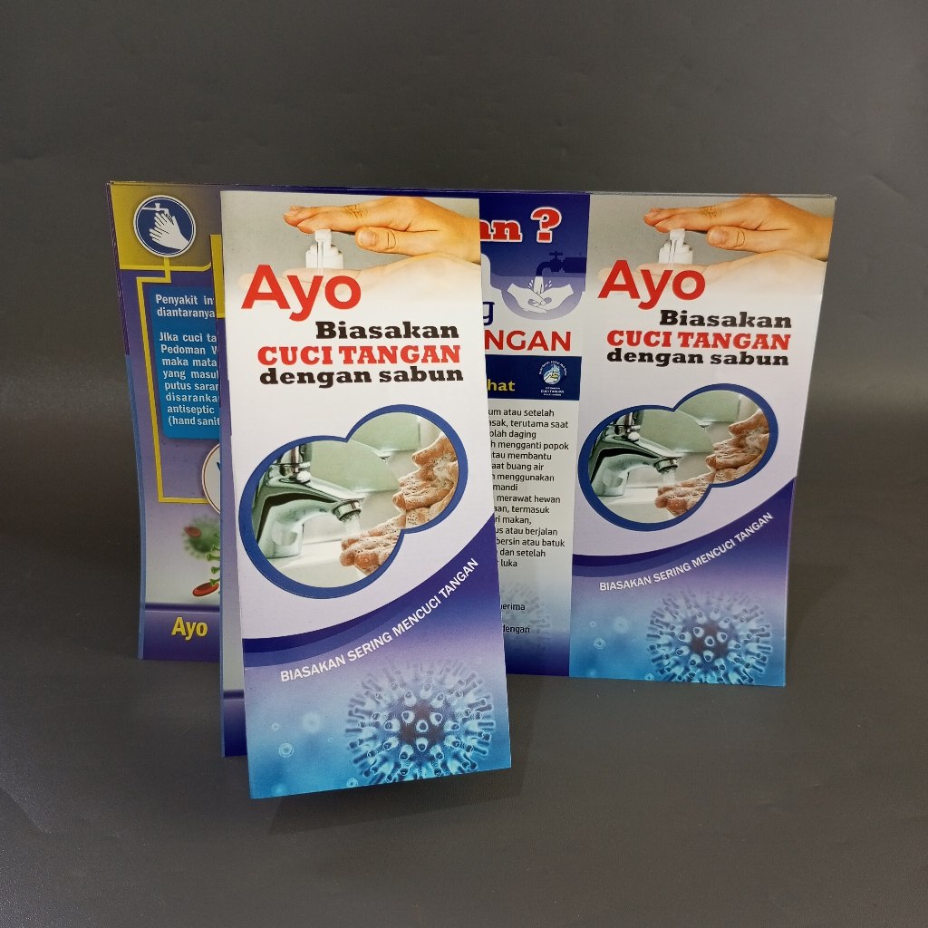 Jual Leaflet/brosur Ayo biasakan cuci tangan dengan sabun, Leaflet ... Jual Leaflet/brosur Ayo biasakan cuci tangan dengan sabun, Leaflet ...